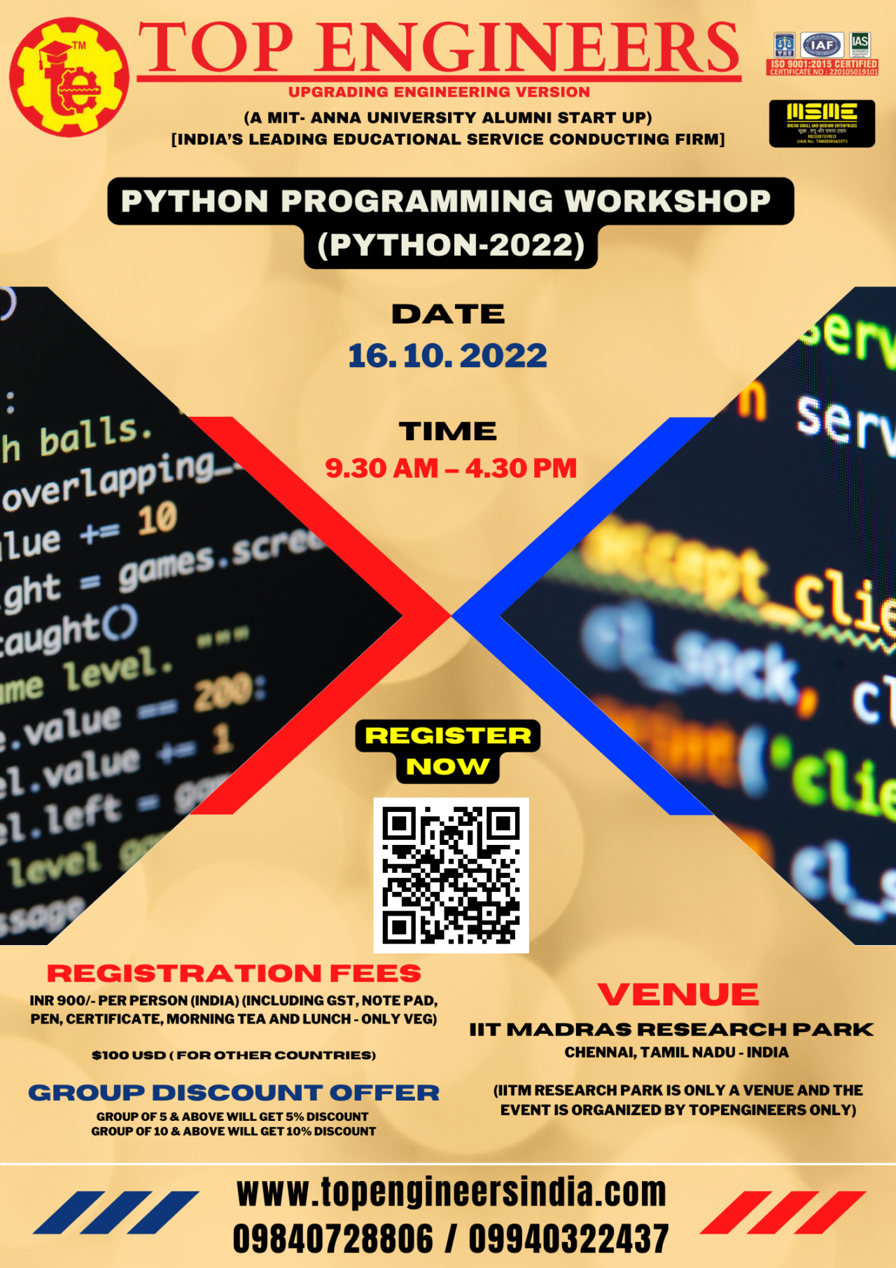 PYTHON PROGRAMMING WORKSHOP (PYTHON-2022) - TopEngineers