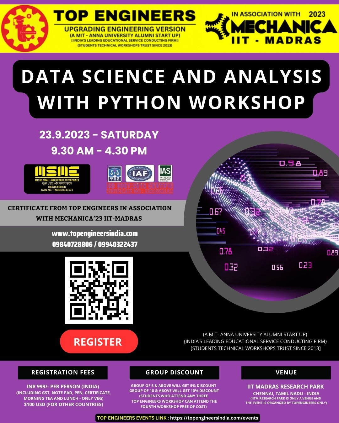 DATA SCIENCE AND ANALYSIS WITH PYTHON WORKSHOP TopEngineers