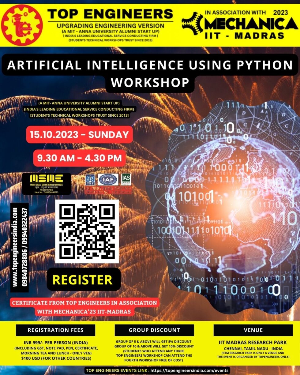 ARTIFICIAL INTELLIGENCE USING PYTHON WORKSHOP - TopEngineers